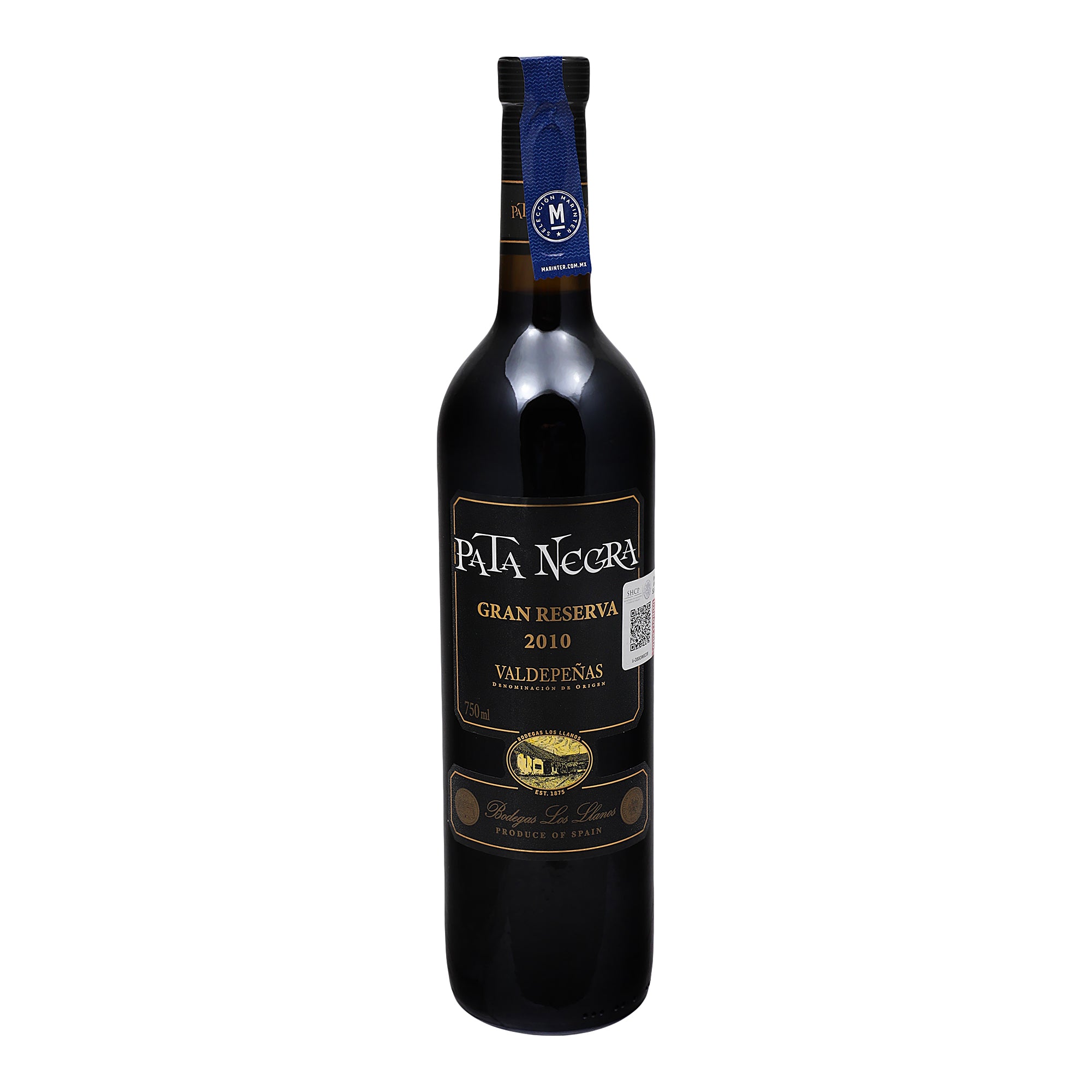 Pata Negra Valdepeñas Gran Reserva - Vino Tinto 750 ml – Antzara